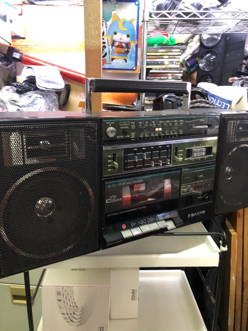 Vintage Boom box. SANYO PORTABLE COMPONENT SYSTEM, Everything Else on ...