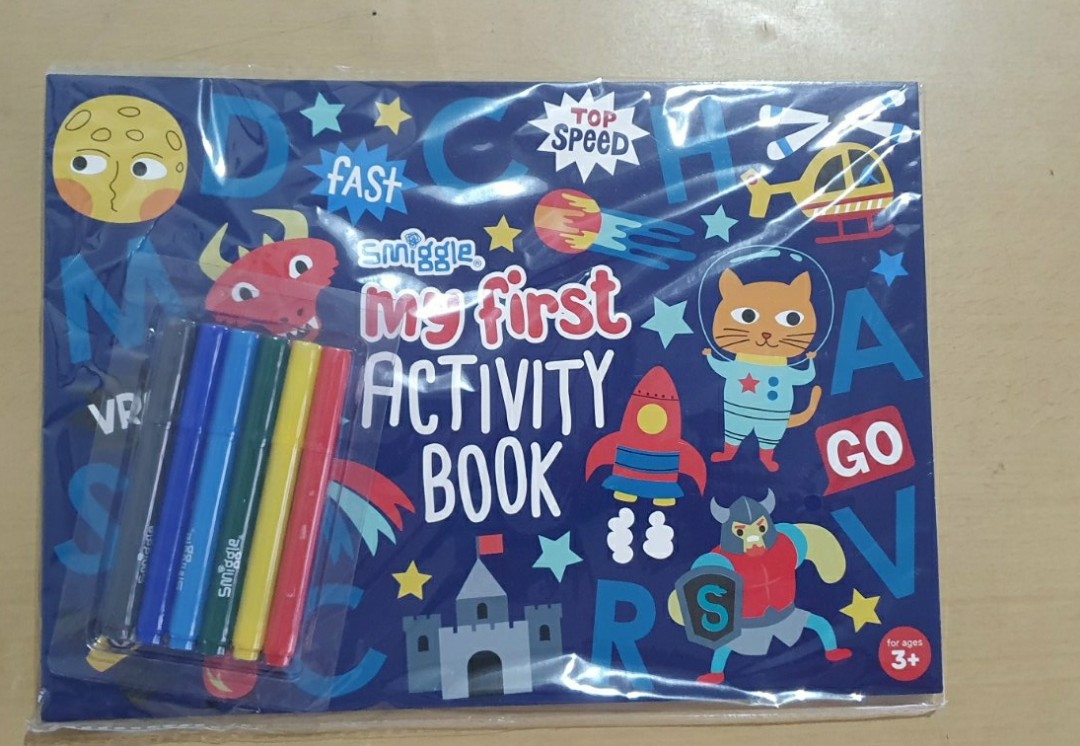 Smiggle my first activity book, Hobbies & Toys, Toys & Games on Carousell