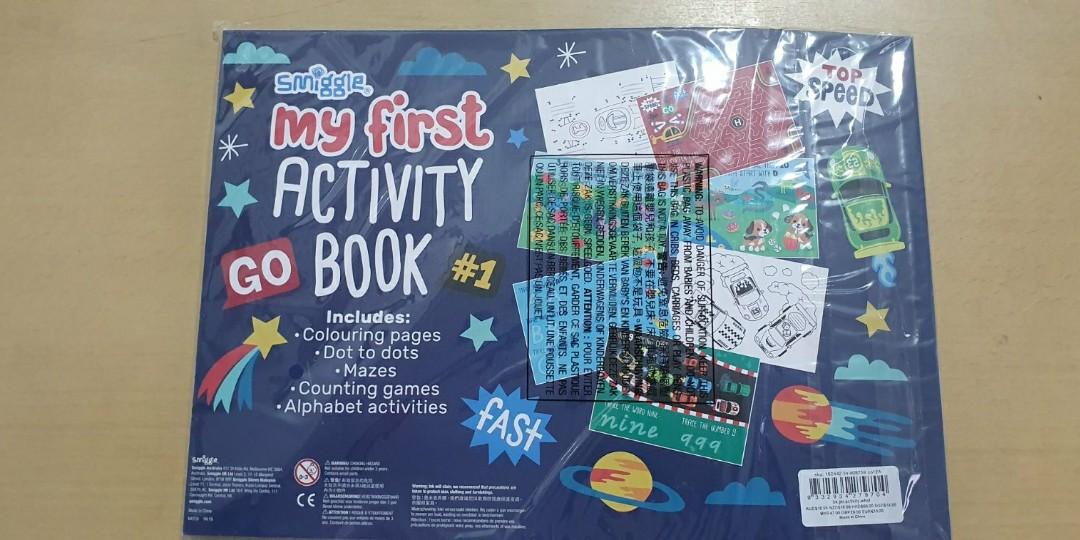 Smiggle my first activity book, Hobbies & Toys, Toys & Games on Carousell