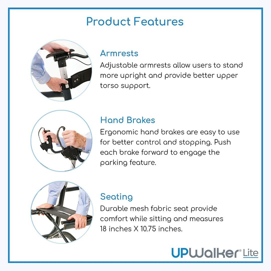 UPWalker Lite Original Upright Walker – Lightweight, Stand Up #Rollator ...