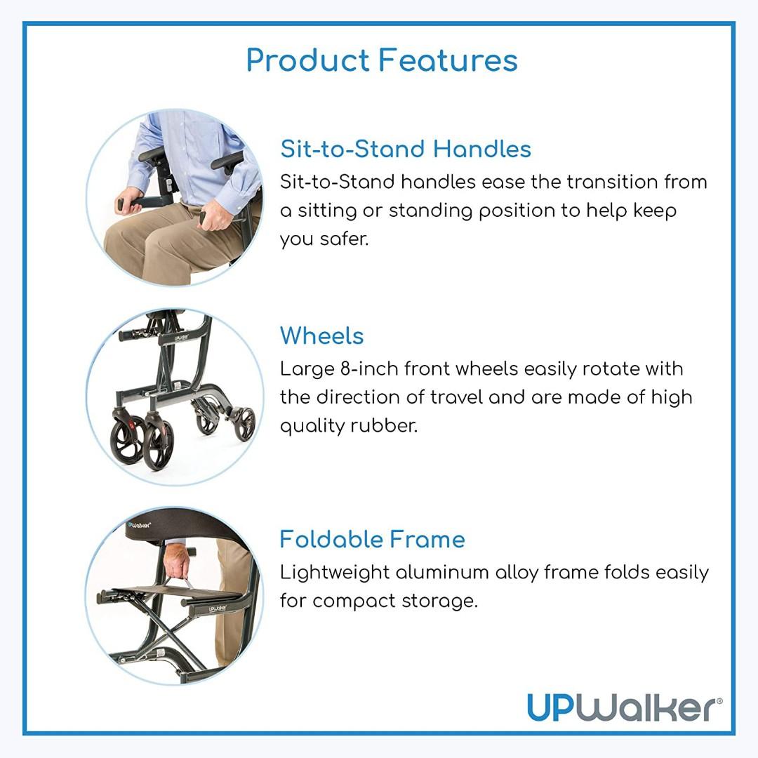 UPWalker Lite Original Upright Walker – Lightweight, Stand Up #Rollator ...