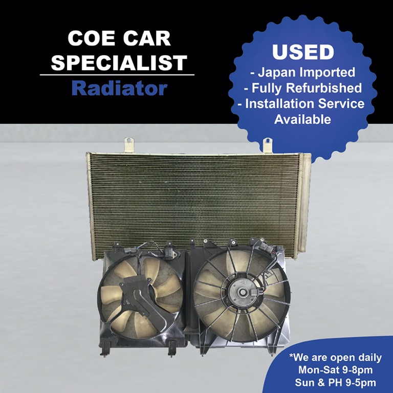 Used Original Car Radiator, Cooling Fan, Auto Fan, Radiator Fan ...