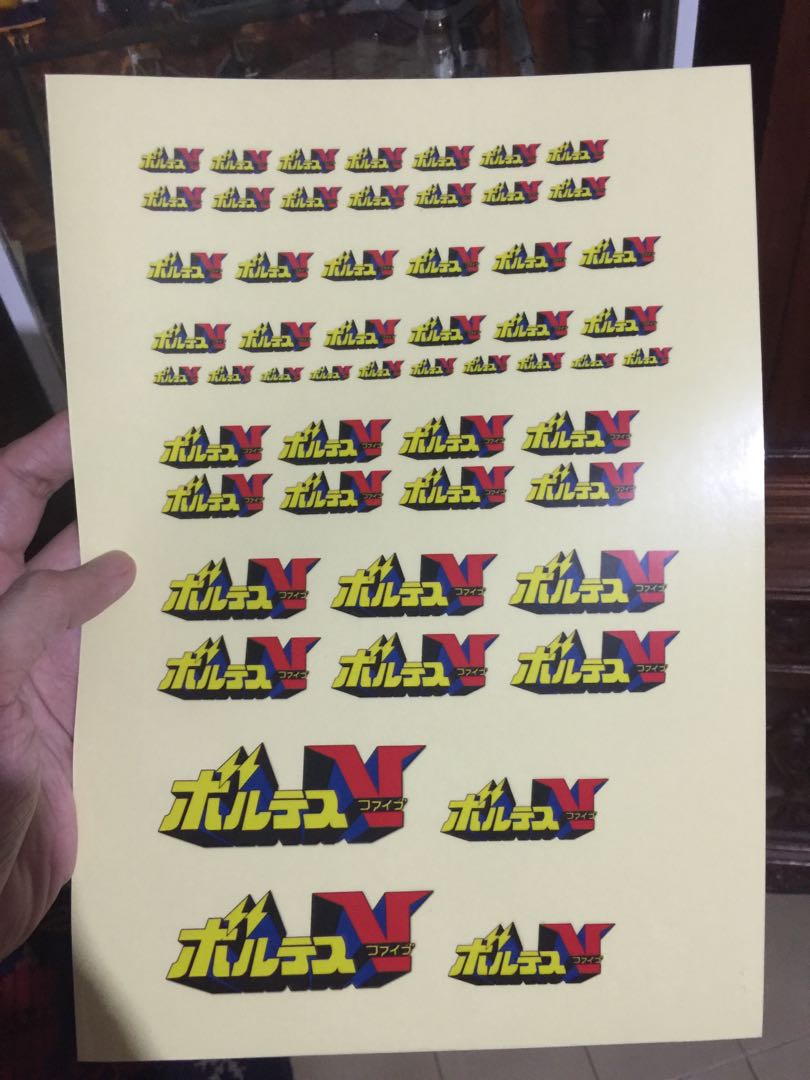 Voltes V clear stickers, Hobbies & Toys, Toys & Games on Carousell