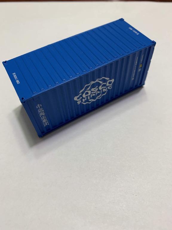 全新名廠 Athearn HO 20呎 COSCO 1:87 貨櫃模型(藍色新款) (共兩隻), 興趣及遊戲, 玩具 & 遊戲類 ...