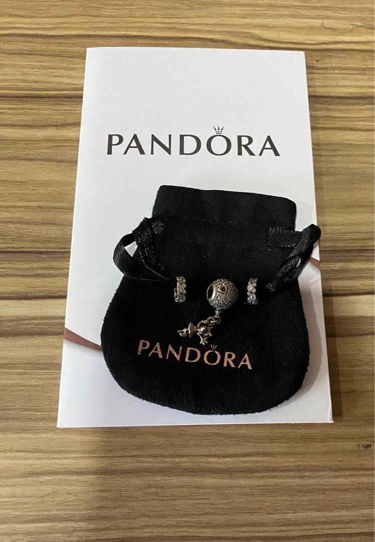 Authentic Pandora Sparklin Disney Charms (Brand new), Luxury ...