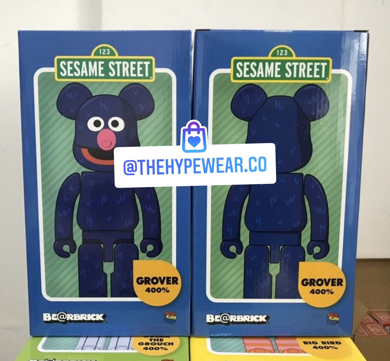 Bearbrick Sesame Street Grover 400%, Hobbies & Toys, Toys & Games on ...