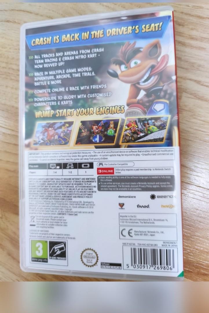 CTR Crash Team Racing Nitro-Fueled Switch, Video Gaming, Video Games ...