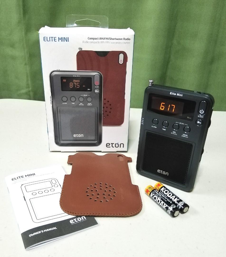 Eton Elite Mini Compact Pocket AC DC Digital Stereo Am Fm Sw Radio with ...