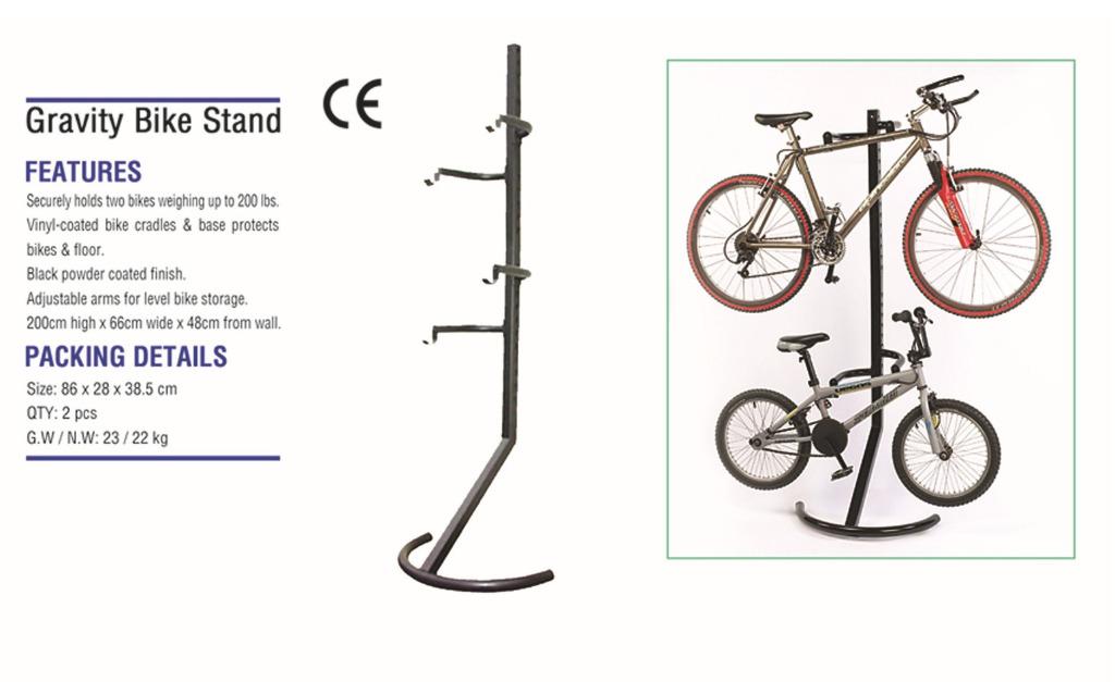 Bike Gravity Stand / Dual Bicycle Gravity Rack / Bikes Stand Bike Rack ...