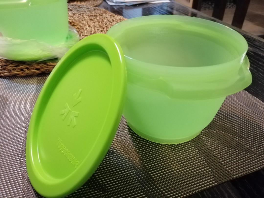 Green Tupperware container 4pc set., Furniture & Home Living ...