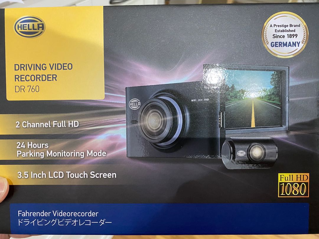 Hella DR760 Full HD 2-CH Car Camera, Car Accessories, Accessories on ...