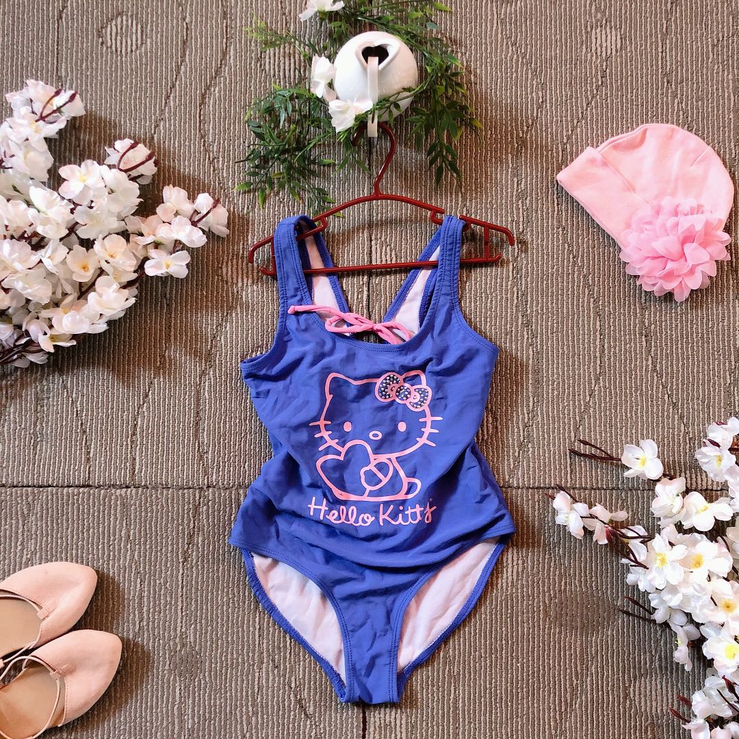 Hello Kitty Swimsuit, Babies & Kids, Babies & Kids Fashion on Carousell