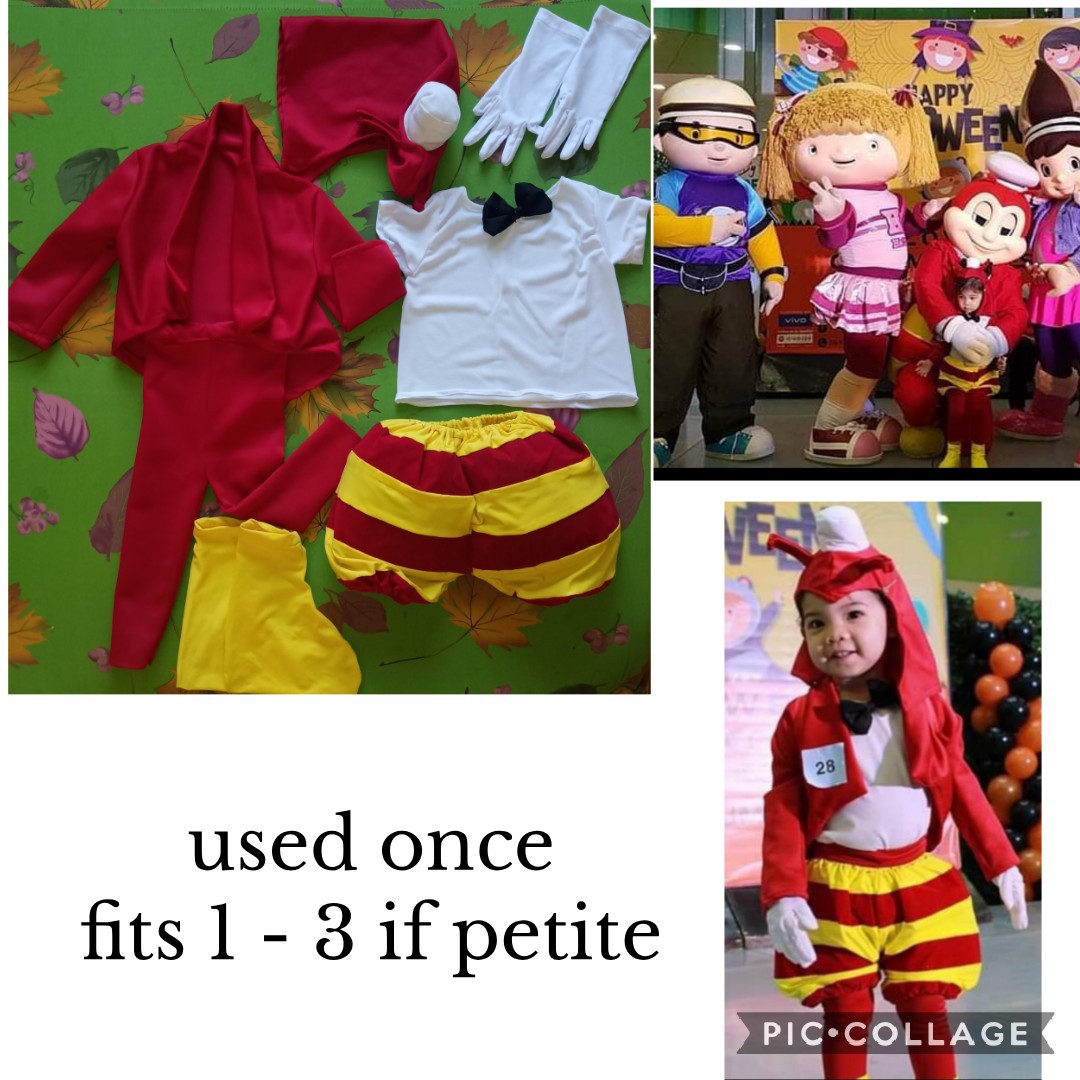 Jollibee Costume, Babies & Kids, Babies & Kids Fashion on Carousell