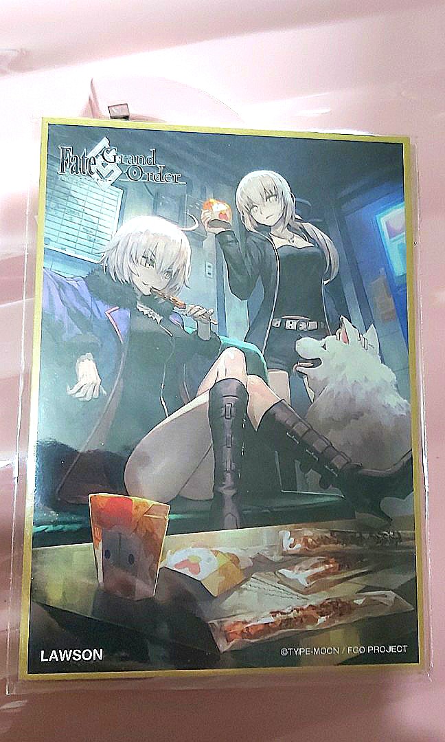 Lawson fgo 原畫色紙 貞德 saber alter Fgo 黑saber 黑貞 Jeanne d'Arc fgo hf Fate/stay night [Heaven's Feel ...