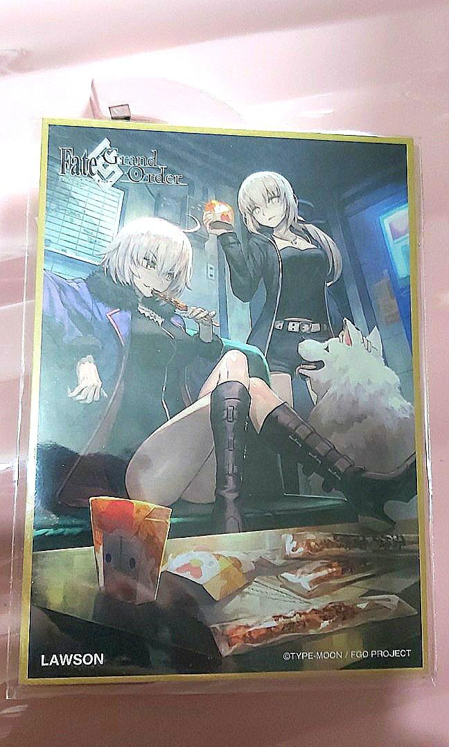 Lawson fgo 原畫色紙 貞德 saber alter Fgo 黑saber 黑貞 Jeanne d'Arc fgo hf Fate/stay night [Heaven's Feel ...