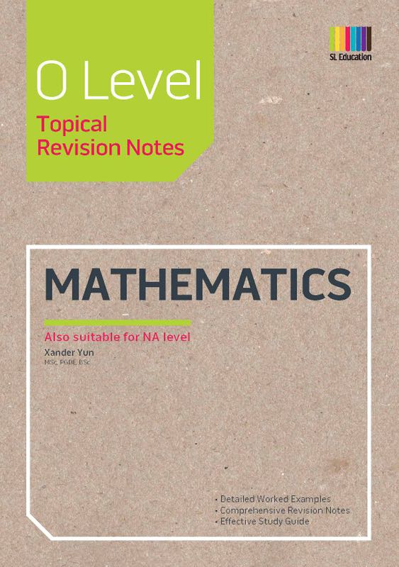 Mathematics O level Topical Revision Notes, Hobbies & Toys, Books ...