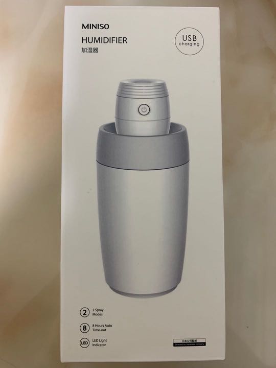 Miniso USB humidifier (white), Furniture & Home Living, Home Fragrance ...