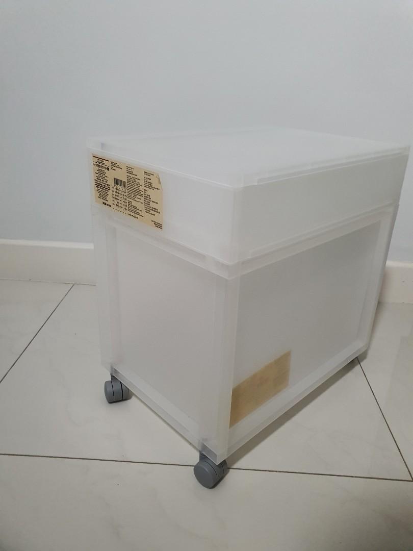 Muji Drawer + Rack Combo with wheel, Furniture & Home Living, Furniture ...
