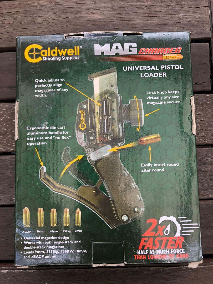 New Genuine Caldwell Universal Pistol Gun Loader Magazine Setting and ...