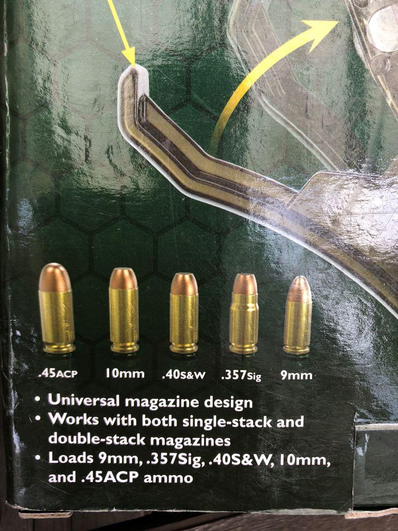 New Genuine Caldwell Universal Pistol Gun Loader Magazine Setting and ...
