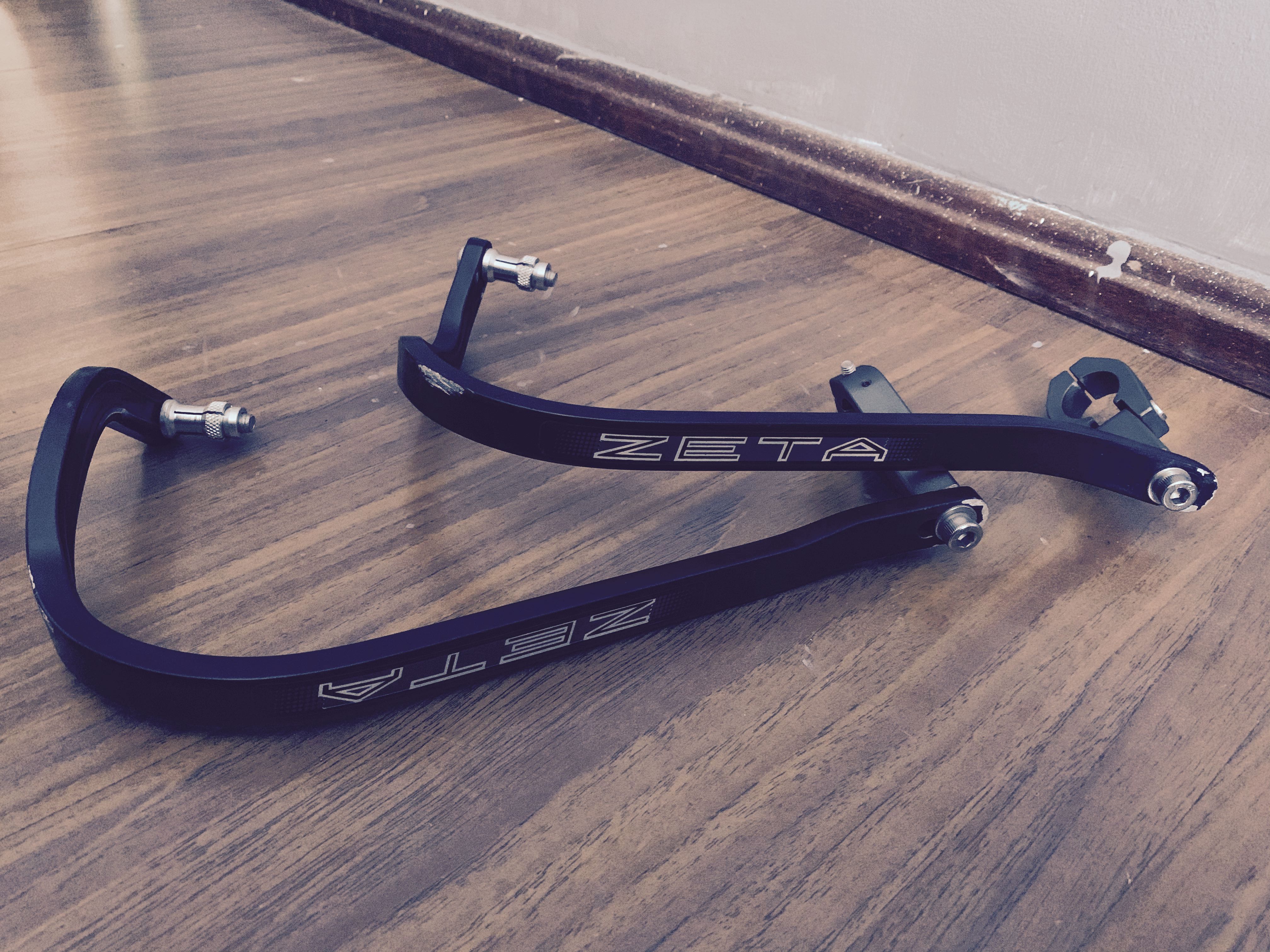 Original Zeta Handguard W handlebar mount, Motorcycles, Motorcycle ...