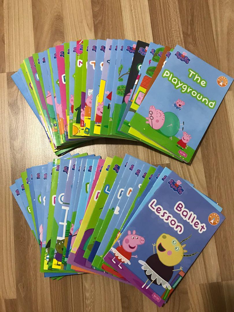 Peppa Pig books 50 books for K1 K2 children readings, Hobbies & Toys ...
