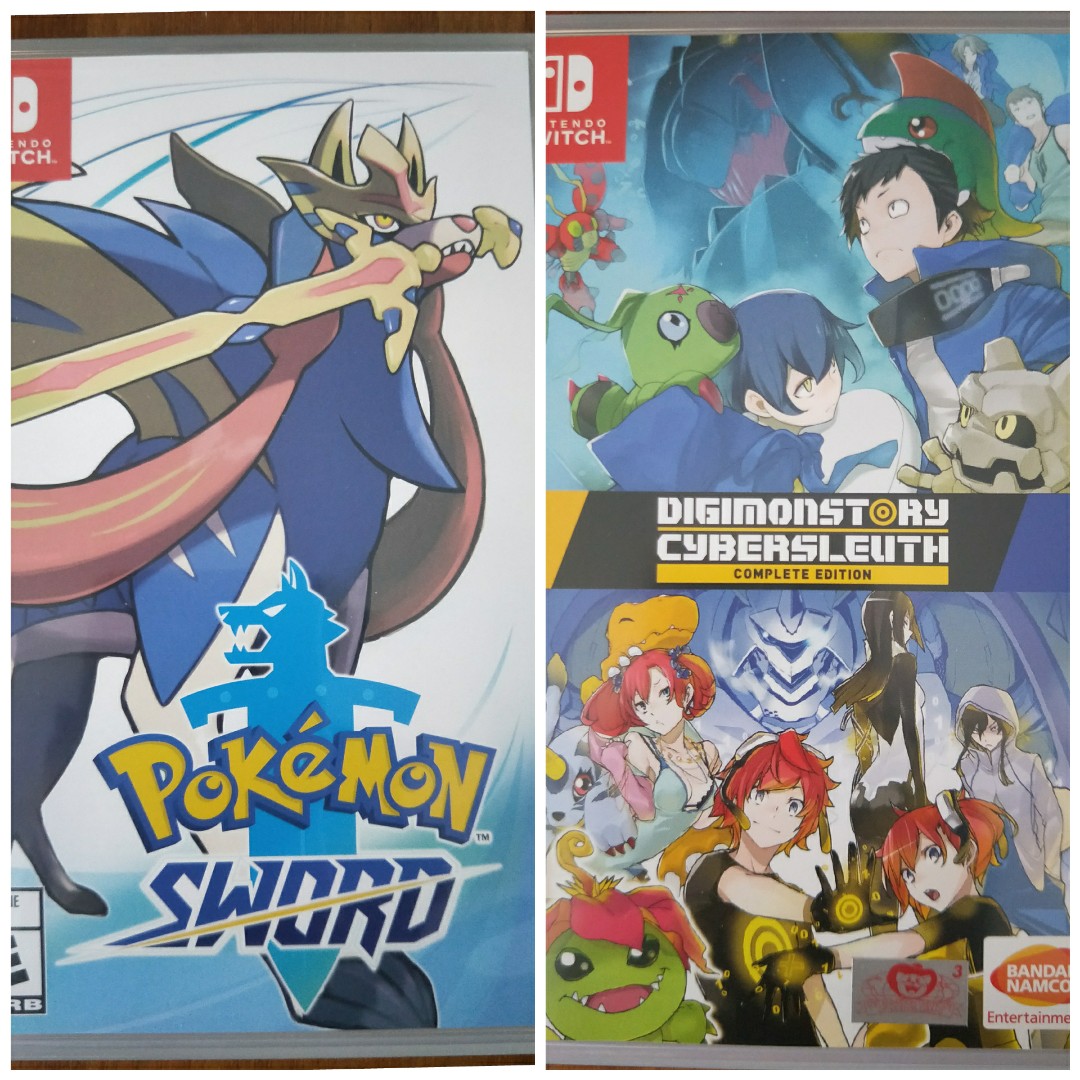 Pokemon Sword & Digimon Story Cybersleuth (Nintendo Switch), Video ...