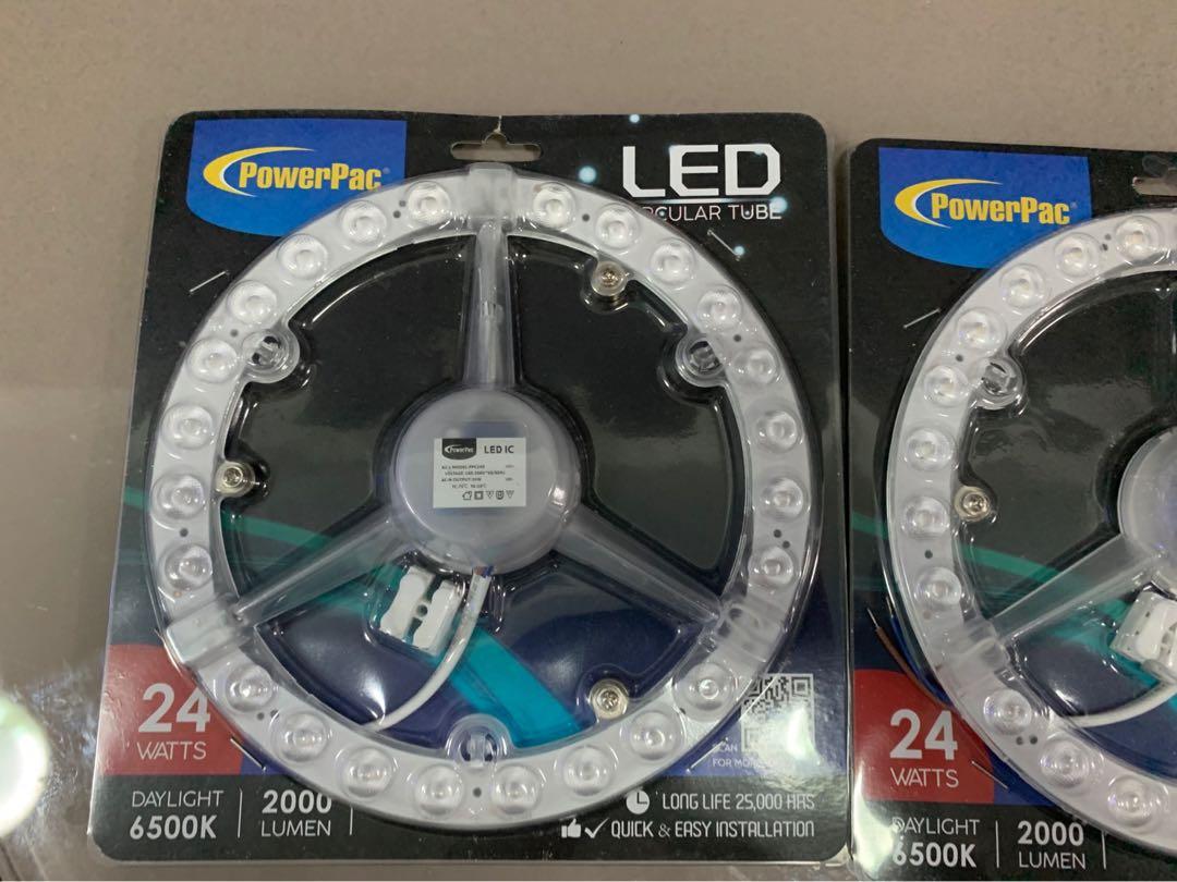 PowerPac LED Circular Tube For 32W/40W Daylight, Furniture & Home ...