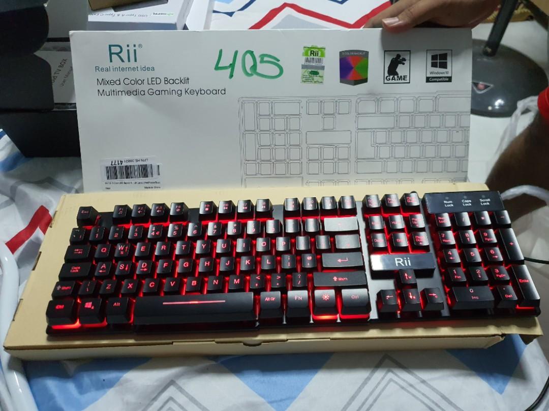 RII Mixed Colour Mechanical Keyboard, Computers & Tech, Parts ...