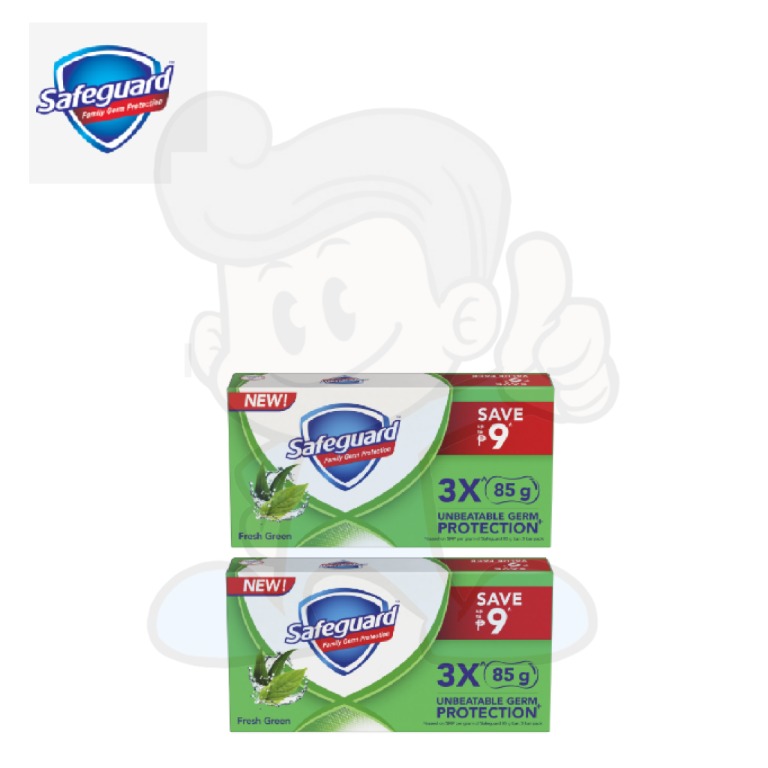 SafeGuard Fresh Green 3 Bar Pack (2 x 175 g), Beauty & Personal Care ...