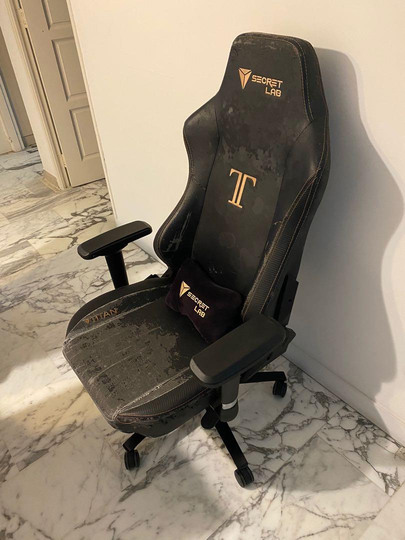 Secret lab titan gaming chair, Furniture & Home Living, Furniture ...