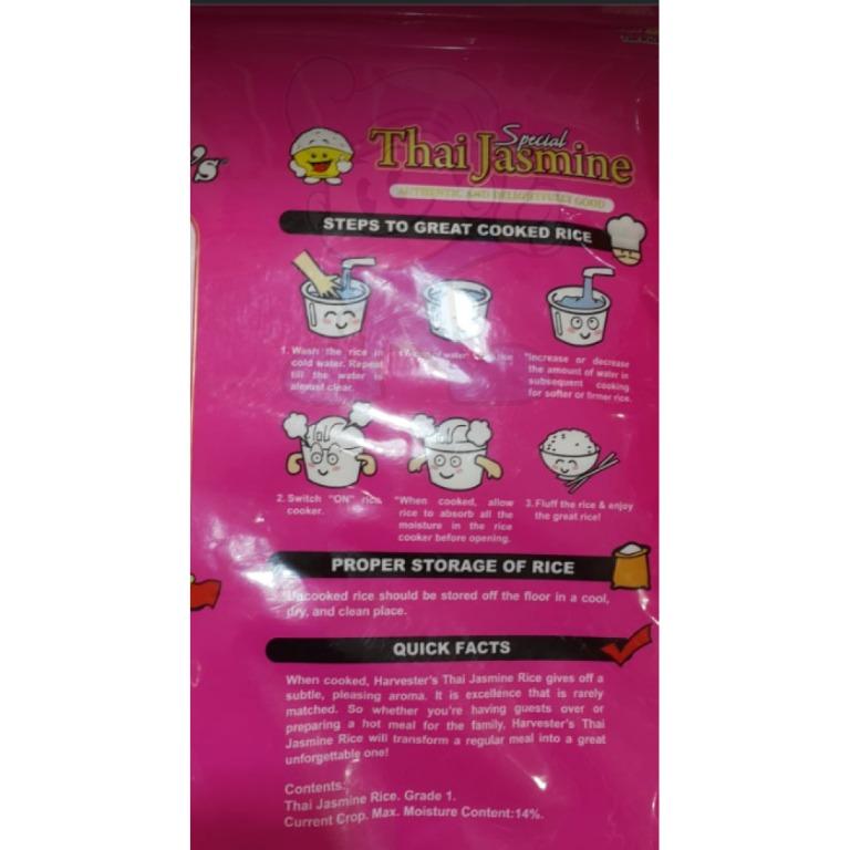 SunnyWood Harvester's Thai Jasmine Rice 5 kg, Food & Drinks, Chilled ...