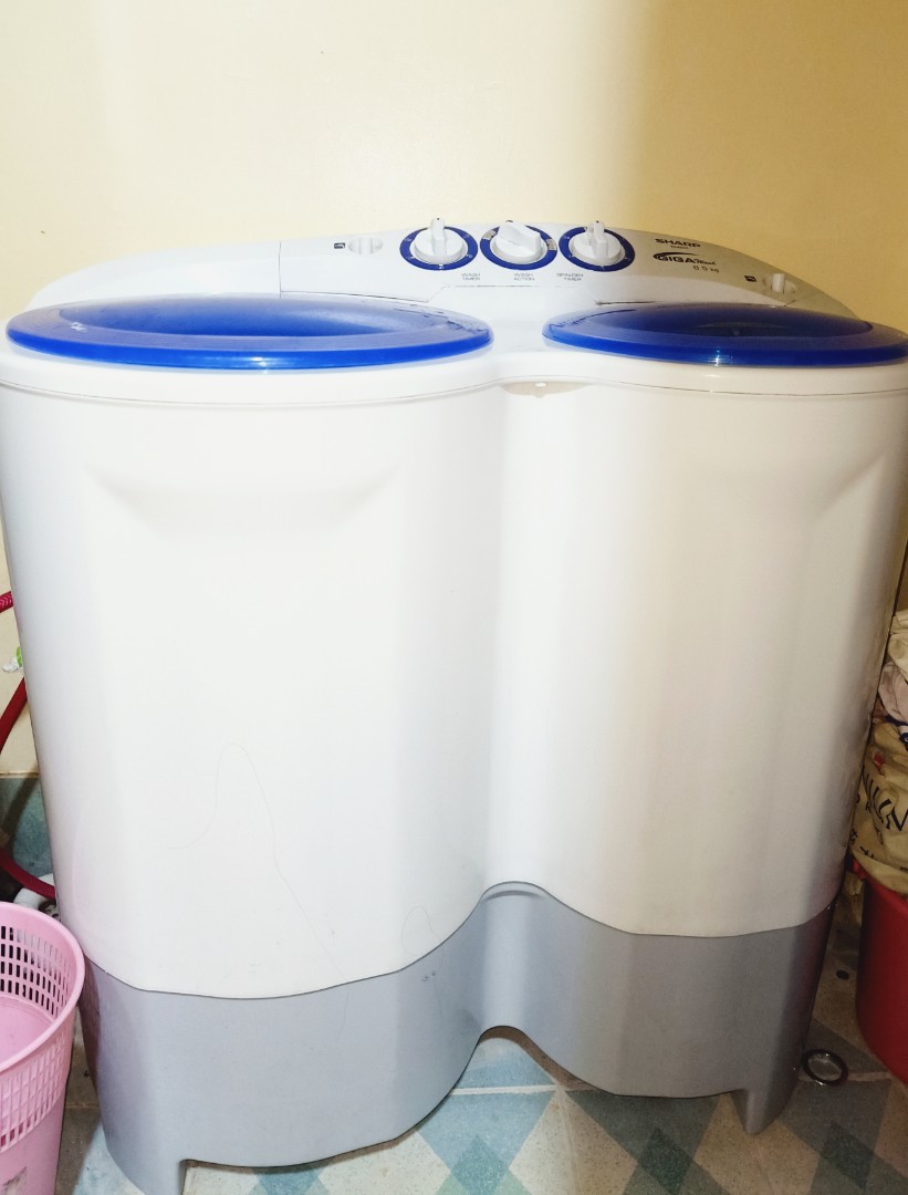 Sharp washing machine GIGA WASH 8.5KG, TV & Home Appliances, Washing ...