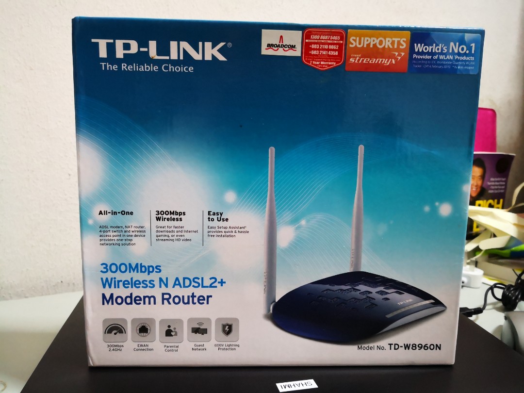 300Mbps Wireless N ADSL2+ Modem Router ( For Streamyx), Computers ...