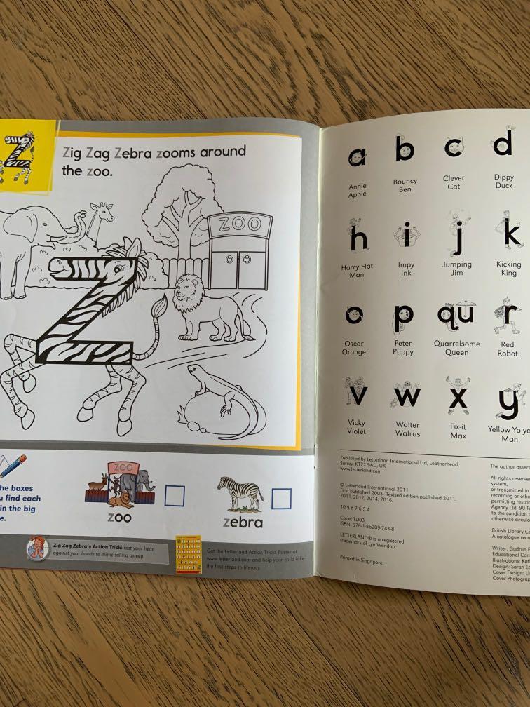 Soft copy letterland phonics my first alphabet activity book age 3+, 興趣 ...