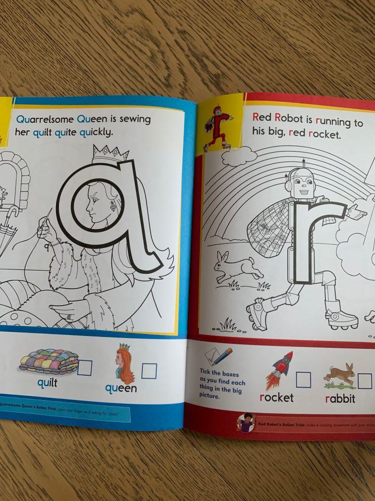 Soft copy letterland phonics my first alphabet activity book age 3+, 興趣 ...