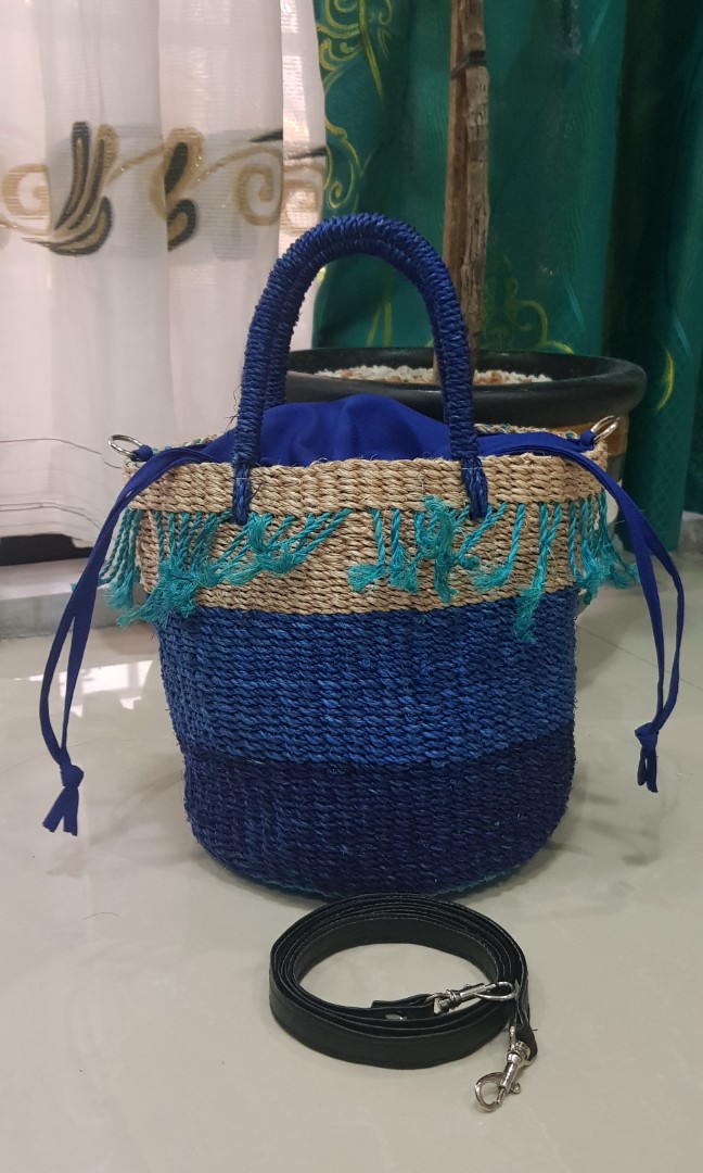 Abaca Bucket Bag, Women's Fashion, Bags & Wallets, Cross-body Bags on ...