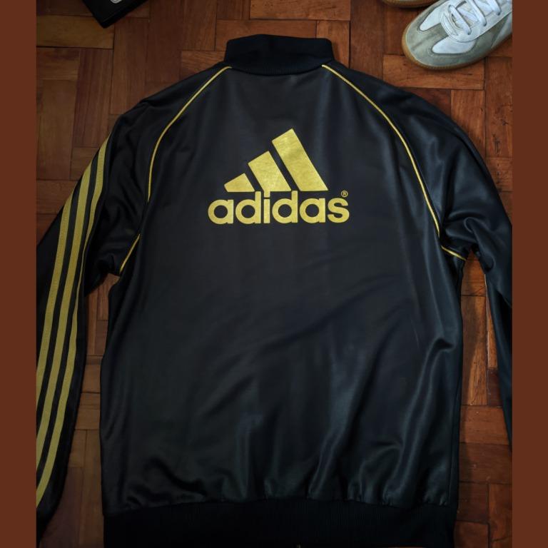 Adidas Black And Gold Stripe Jacket at Heidi Tan blog