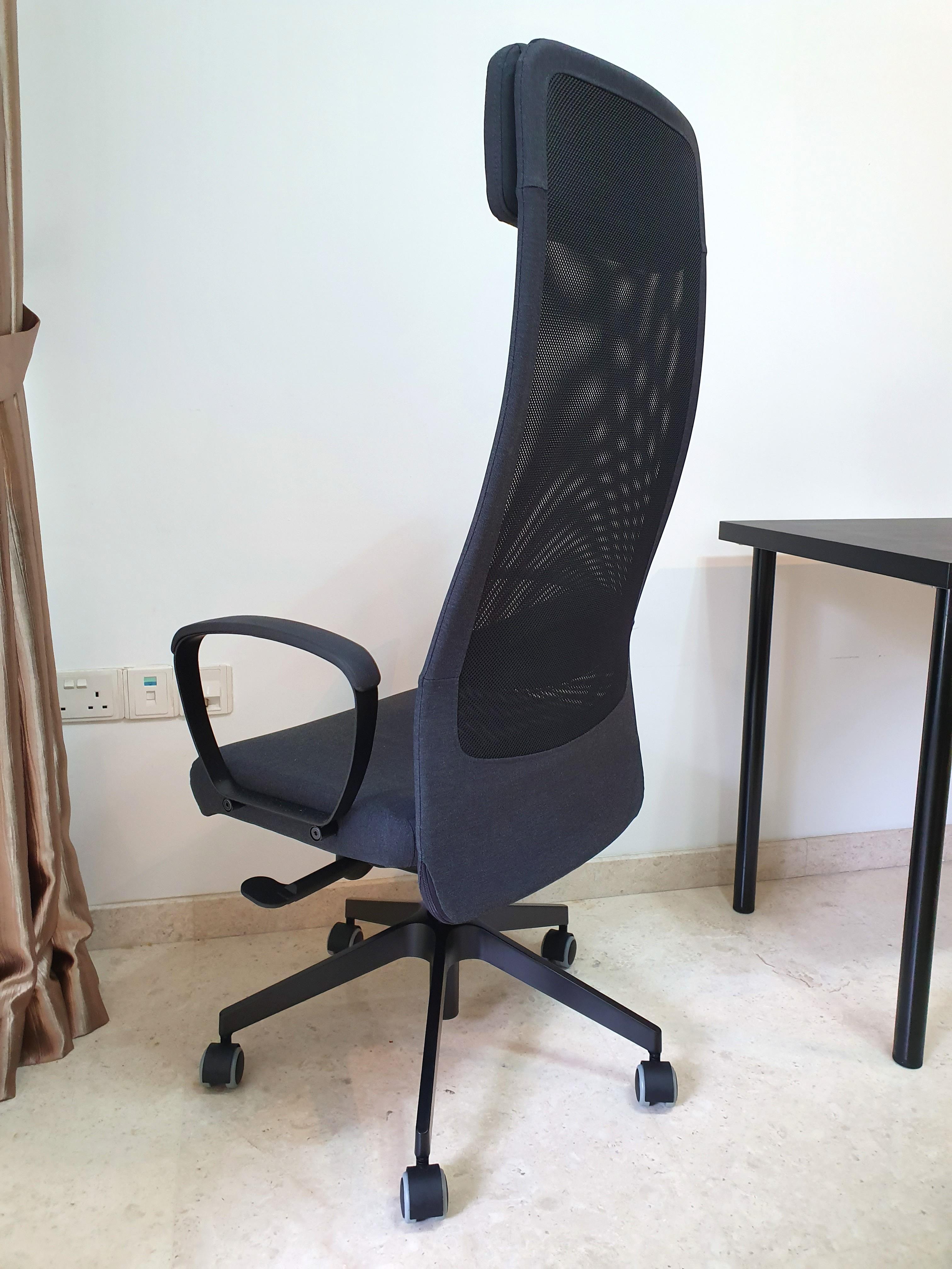 Almost New IKEA MARKUS Office Chair, Furniture & Home Living, Furniture ...