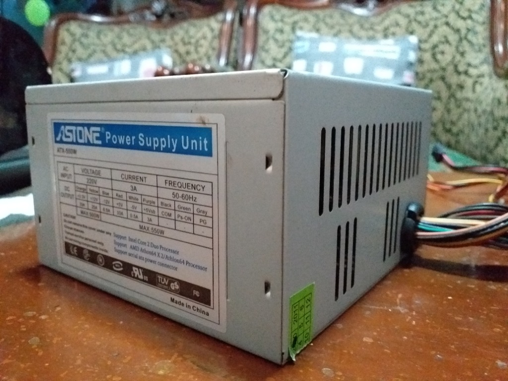 Astone ATX-550W Power Supply Unit, Computers & Tech, Parts ...