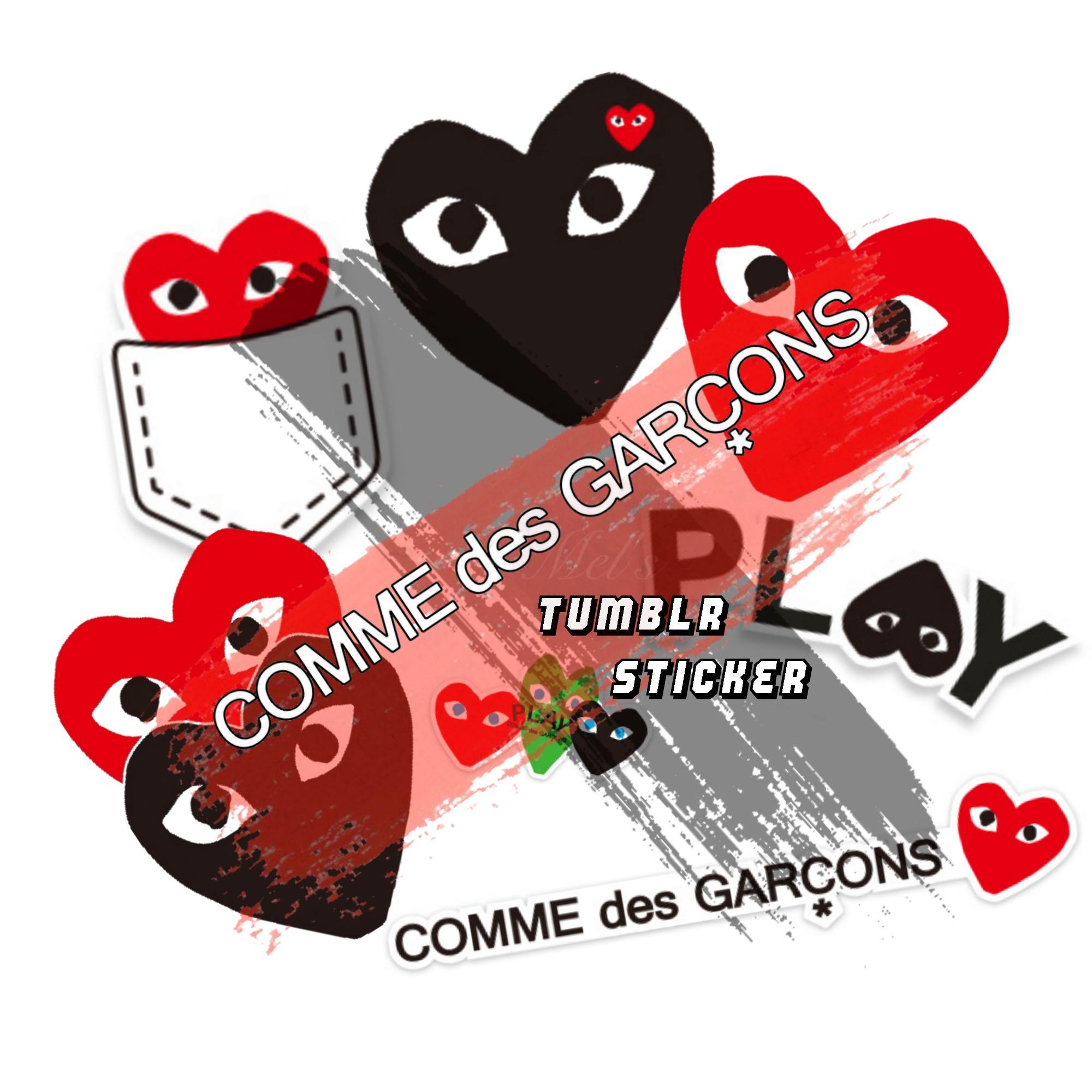 CDG Comme des Garçons Tumblr Luggage Sticker, Hobbies & Toys ...