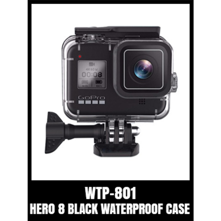 GOPRO HERO8 HERO 8 BLACK TRANSPARENT UNDERWATER CASE HOUSING CASING ...