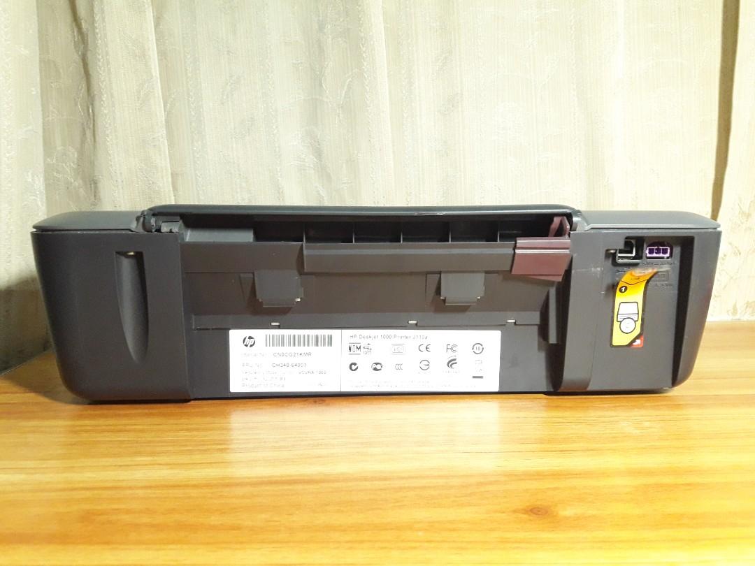 HP Deskjet 1000 Printer J110a, Computers & Tech, Printers, Scanners ...
