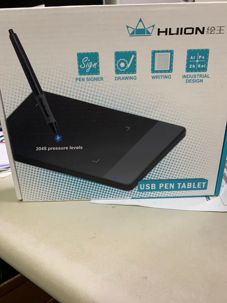 Huion usb pen tablet, Mobile Phones & Gadgets, E-Readers on Carousell