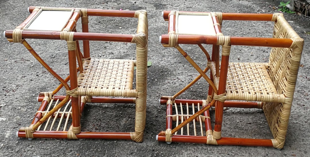 Kerusi bangku rotan 2 in 1, Furniture & Home Living, Furniture, Sofas ...