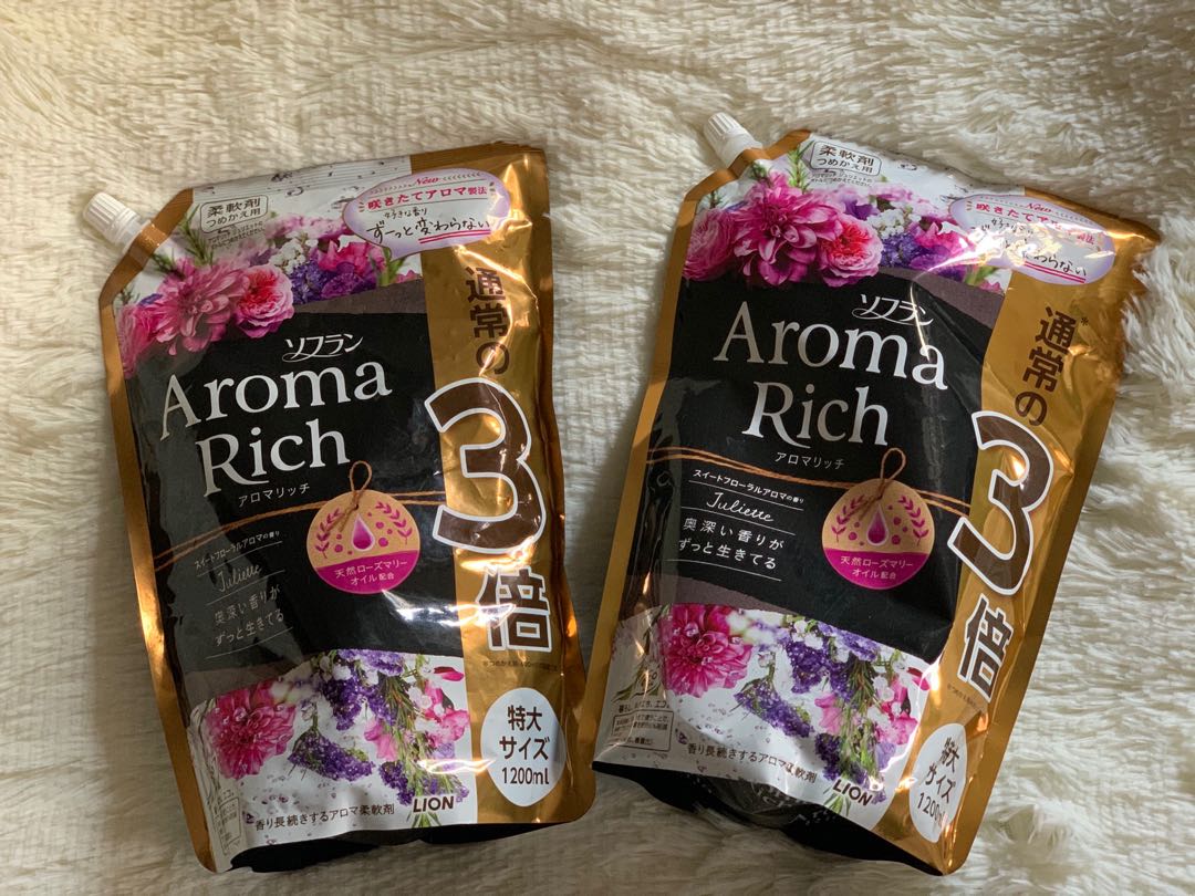 LION Soflan Aroma Rich Fragrance Softener (Refill) 1200ml (Juliette ...