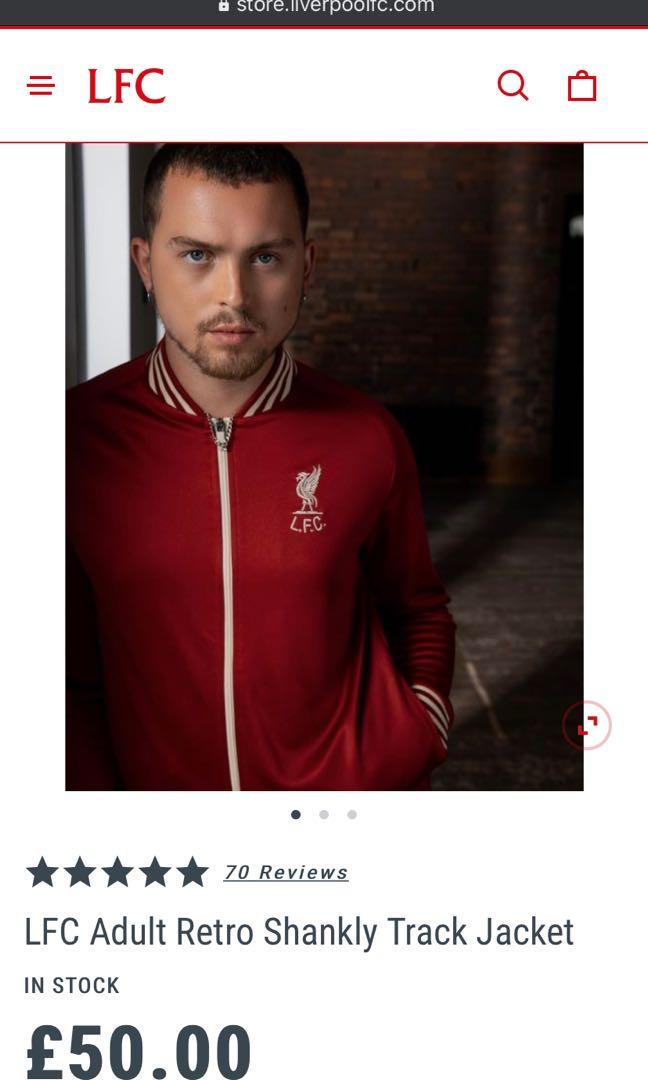 LIVERPOOL SHANKLY TRACK JACKET, Men's Fashion, Activewear on Carousell