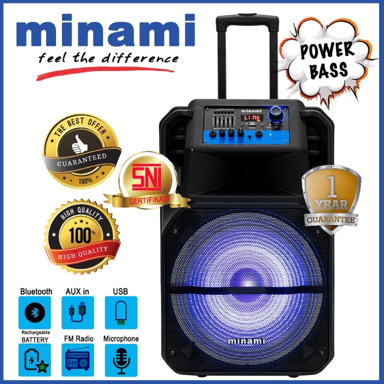 minami PARTYBOX 300 SPEAKER aktif MODERN meeting bluetooth BASS 15inch ...