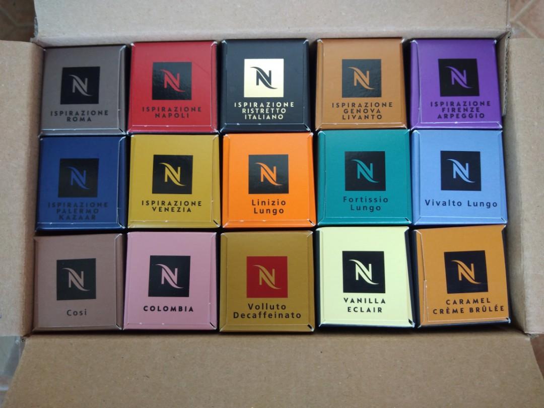 (ASSORTED) Nespresso Capsules / Pods Taster Set, Food & Drinks ...