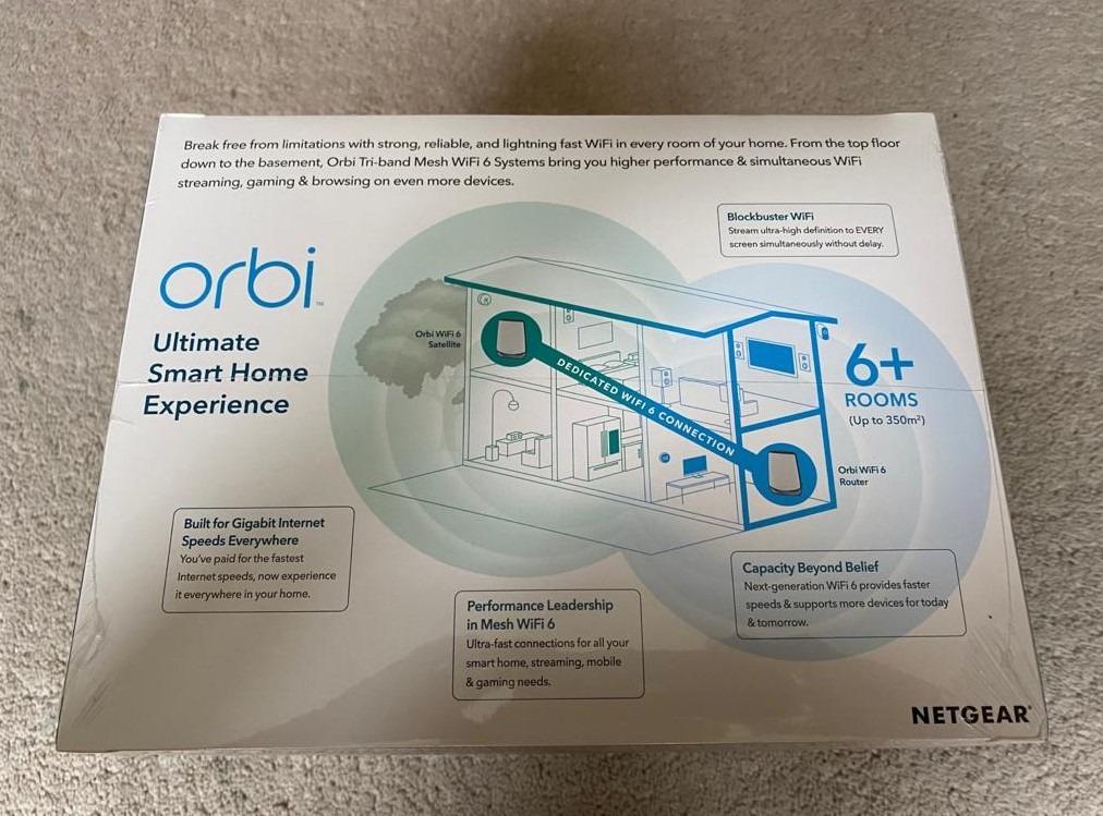 NETGEAR ORBI RBK852 WiFi 6 Mesh WiFi System (AX6000) - Tri-Band Gigabit ...